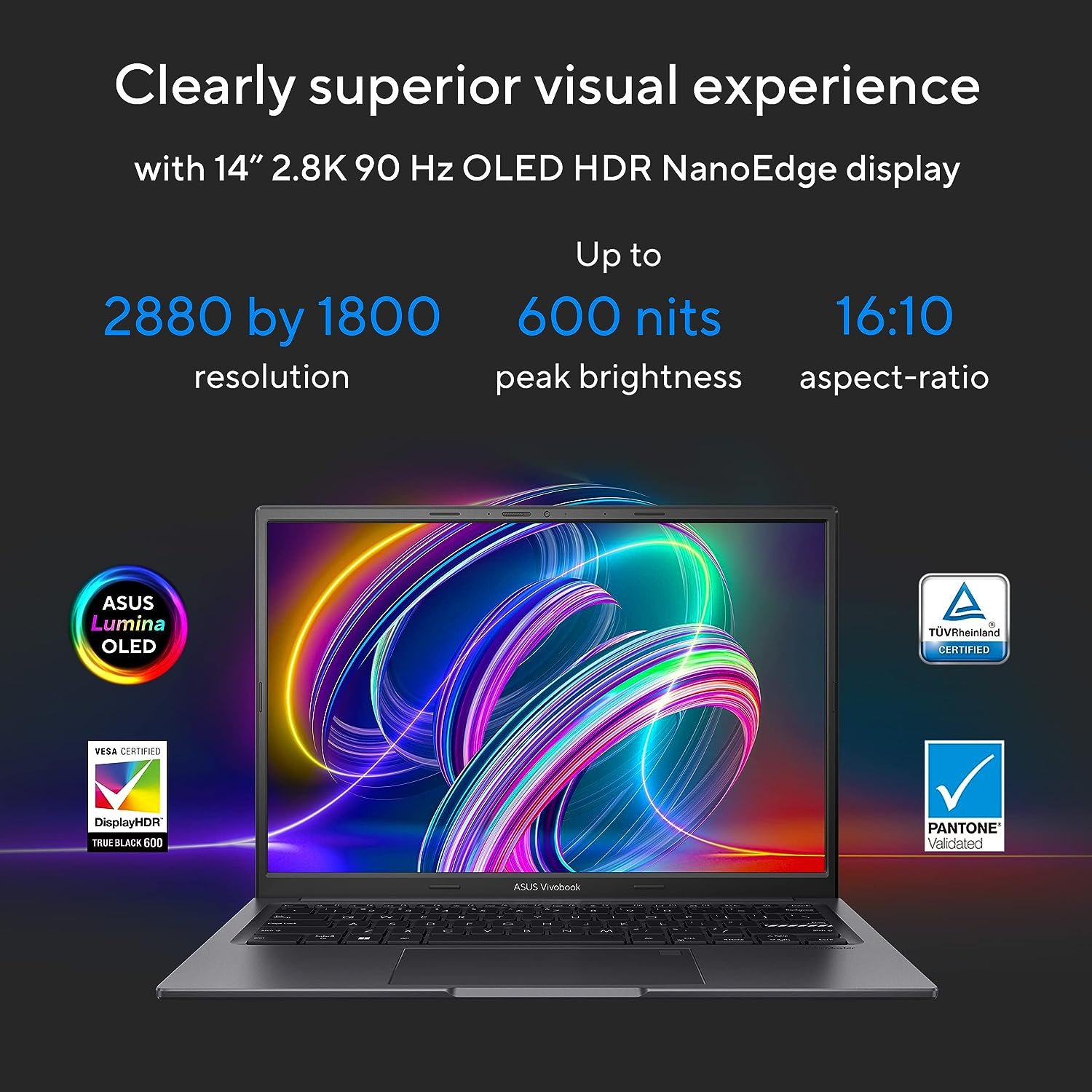 ASUS Vivobook 14X OLED, Intel Core i9-13900H 13th Gen, 14″ (35.56 cm) 2 ...